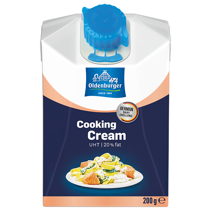 Oldenburger Cooking Cream 20% fat, UHT, 200g | 15708